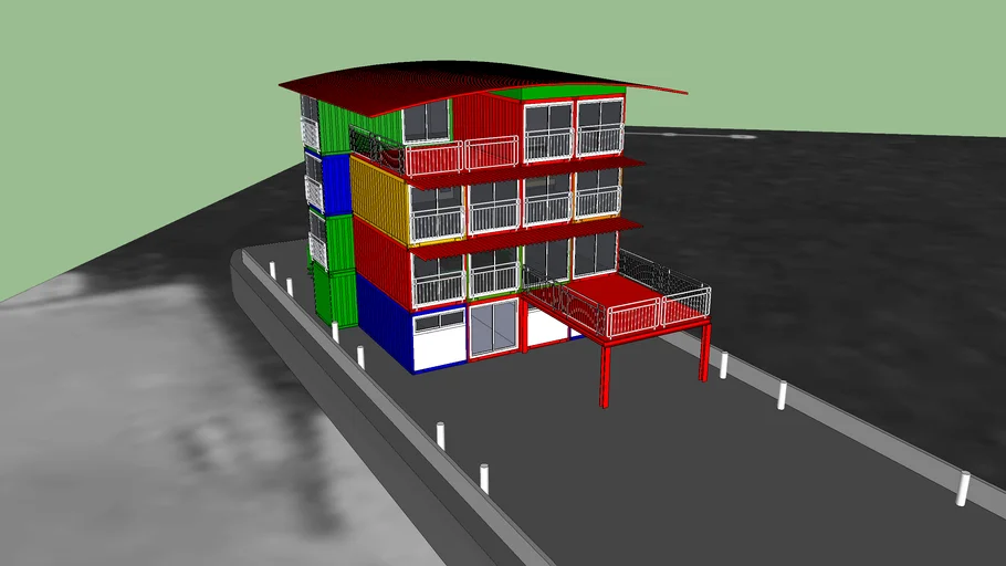 Shipping Container House | 3D Warehouse