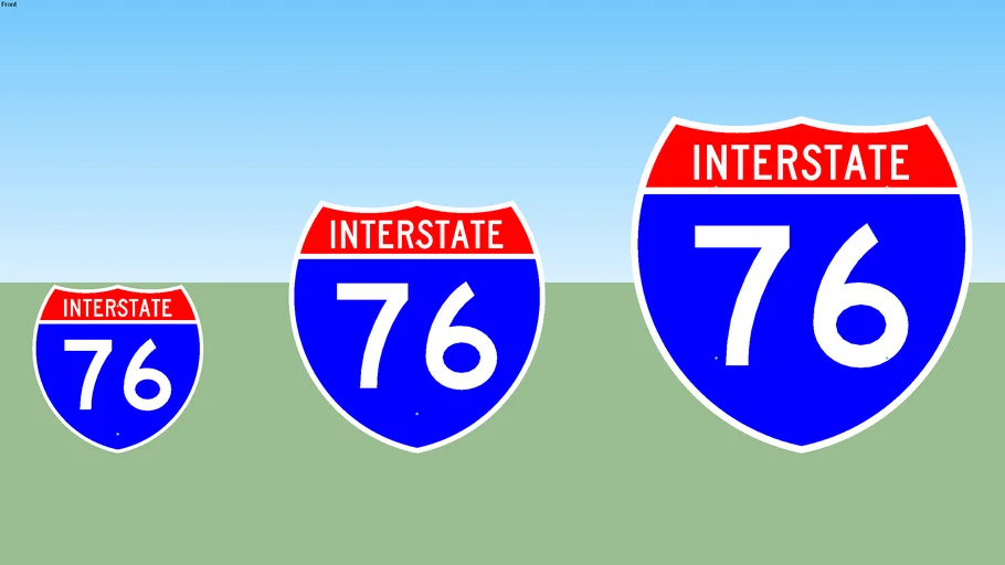 Interstate 76 Sign | 3D Warehouse