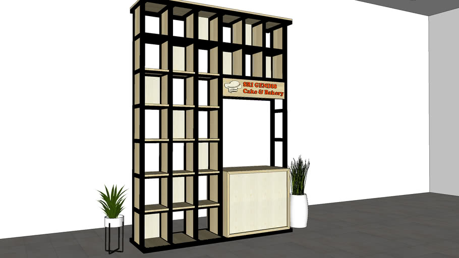 Rak Display Toko Hollow Rack | 3D Warehouse