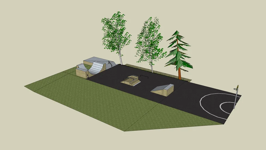 simple skatepark | 3D Warehouse