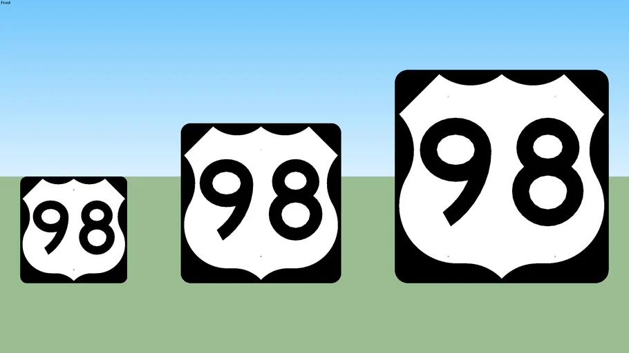 U.S. 98 Sign | 3D Warehouse
