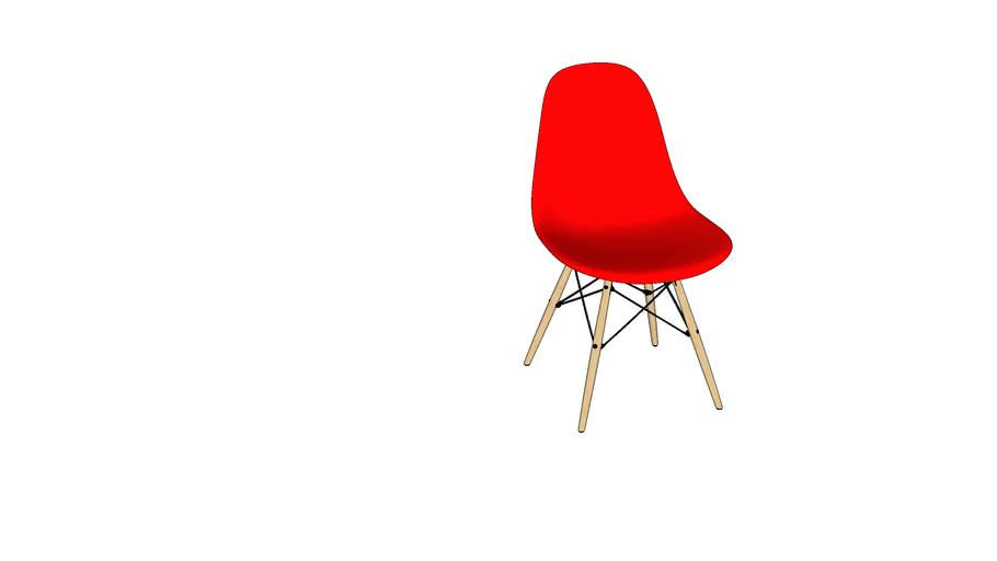 27. silla eames roja | 3D Warehouse