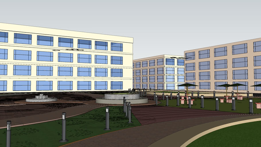 modern landscape garden | 3D Warehouse