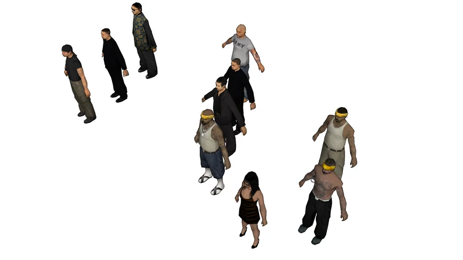 10 LOW POLY PEOPLE P5 | 3D Warehouse