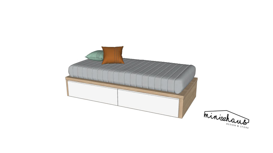 CAMA 02 GAVETAS | 3D Warehouse