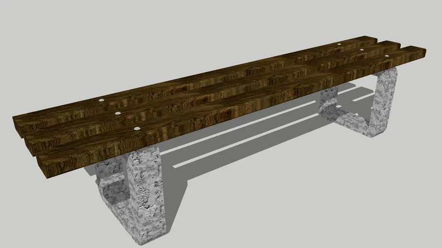 Park bench | 3D Warehouse