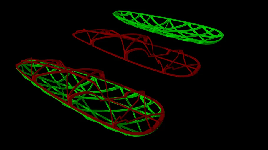 scow sailboat UHPC concrete frame 3 | 3D Warehouse