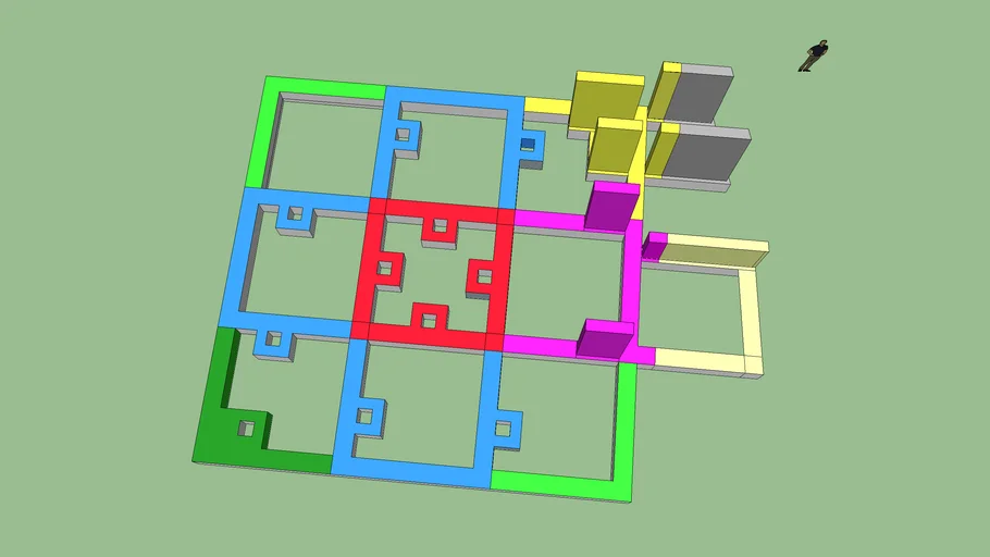 maldives underwater cube foundation | 3D Warehouse