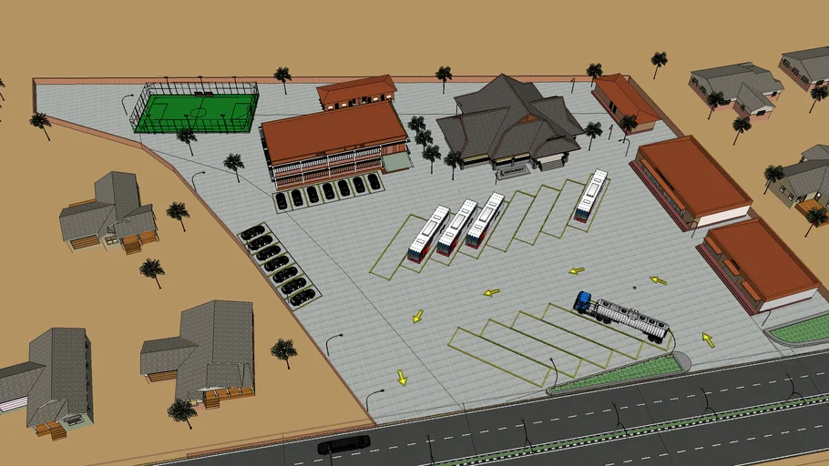 Restaurant Parking Lot Design