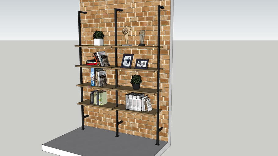 pole mounted shelving system | 3D Warehouse
