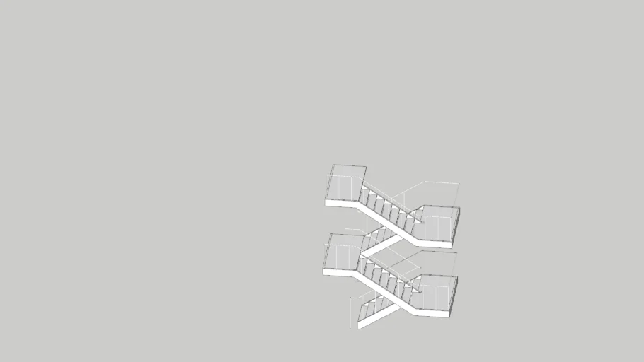 steel stair | 3D Warehouse