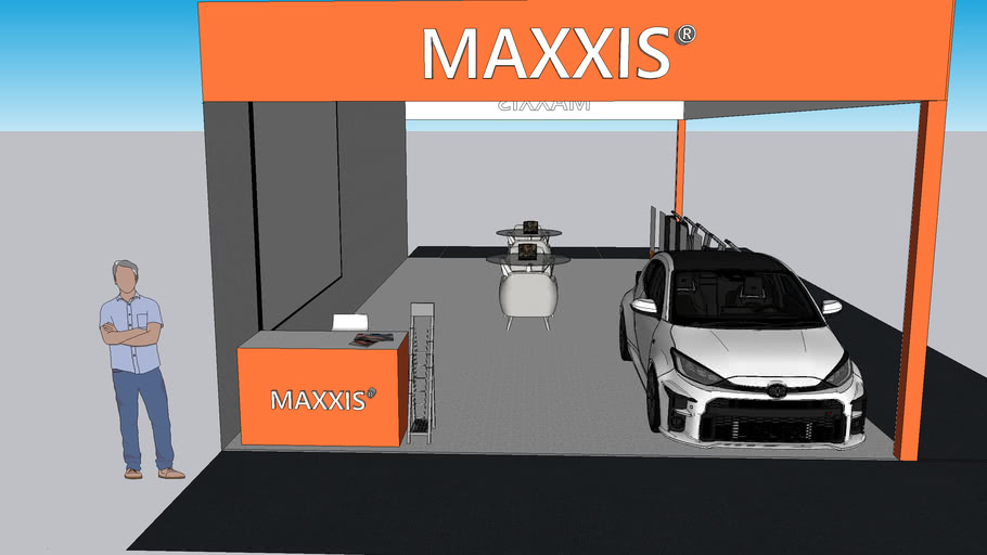 MAXXIS TYRE 12X6 BOOTH DESIGN | 3D Warehouse