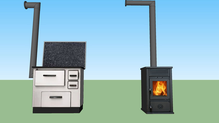solid fuel stoves | 3D Warehouse