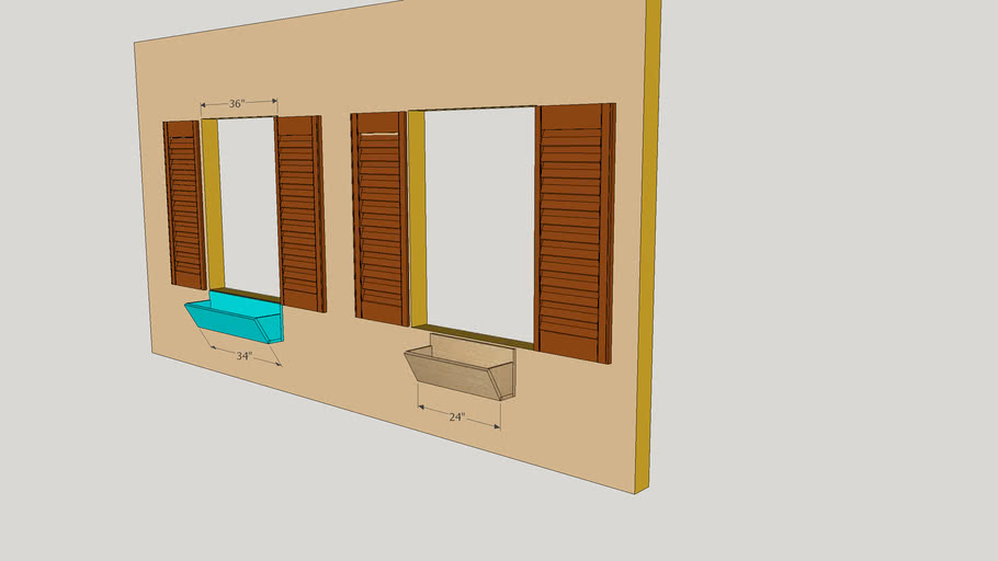 Window Planter Boxes | 3D Warehouse