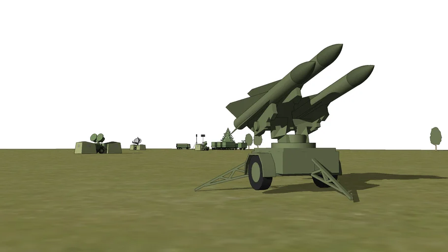 Hawk missile battery (circa 1979) | 3D Warehouse