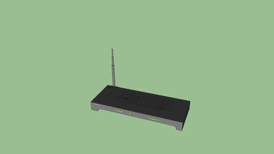 Roteador Wirelles. Modelo simples | 3D Warehouse