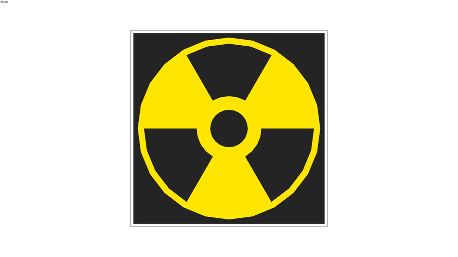 radiation sign | 3D Warehouse