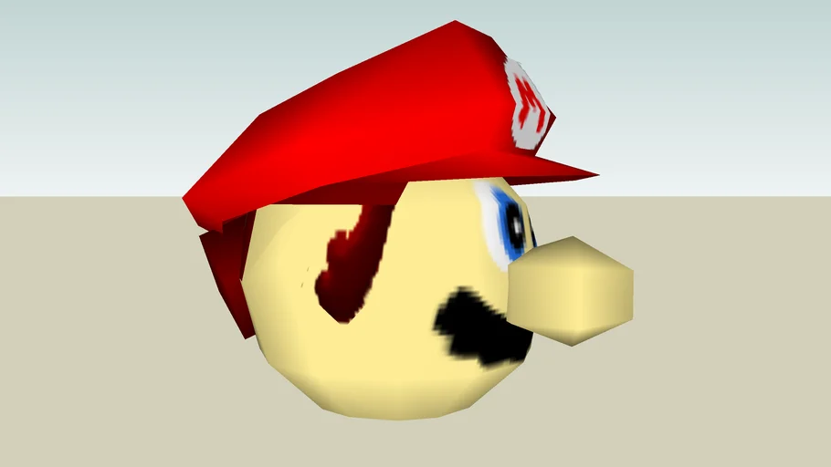 Super Mario 64 (Head only) | 3D Warehouse