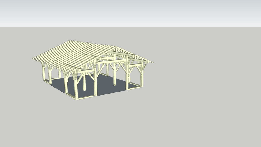 Drawing a Timber Frame in SketchUp (complete) | 3D Warehouse