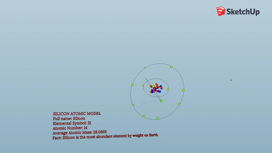 Silicon Atomic Model | 3D Warehouse