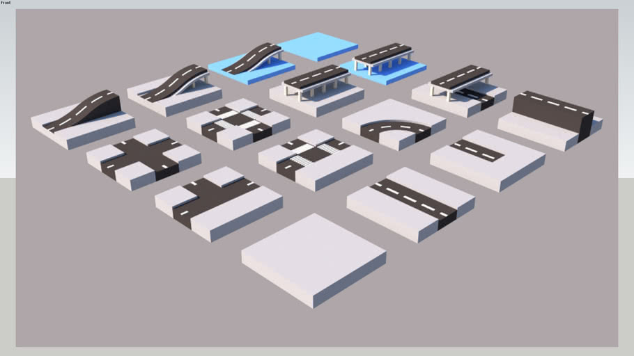 Low Poly ROAD | 3D Warehouse