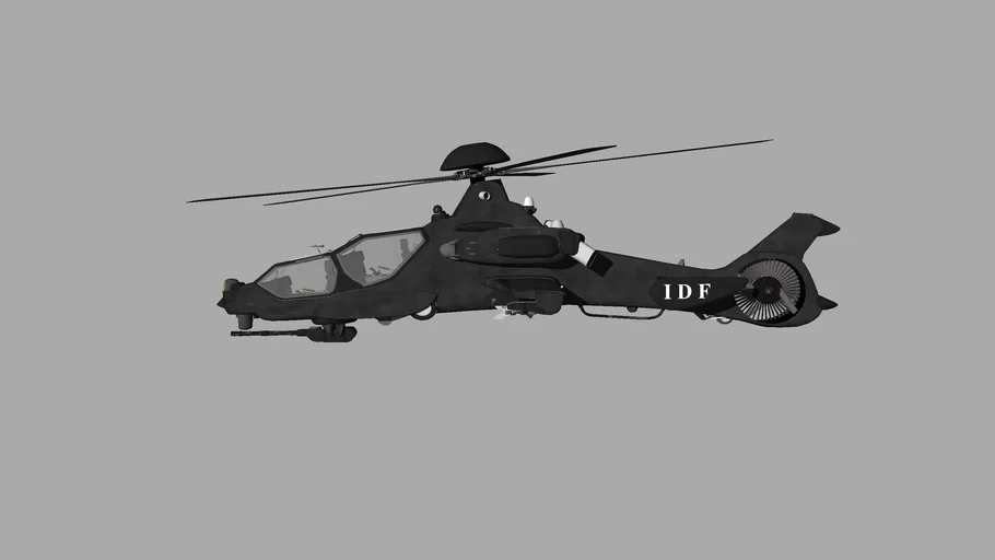 IDF+israeli+defense+forces+gumship+helicopter | 3D Warehouse