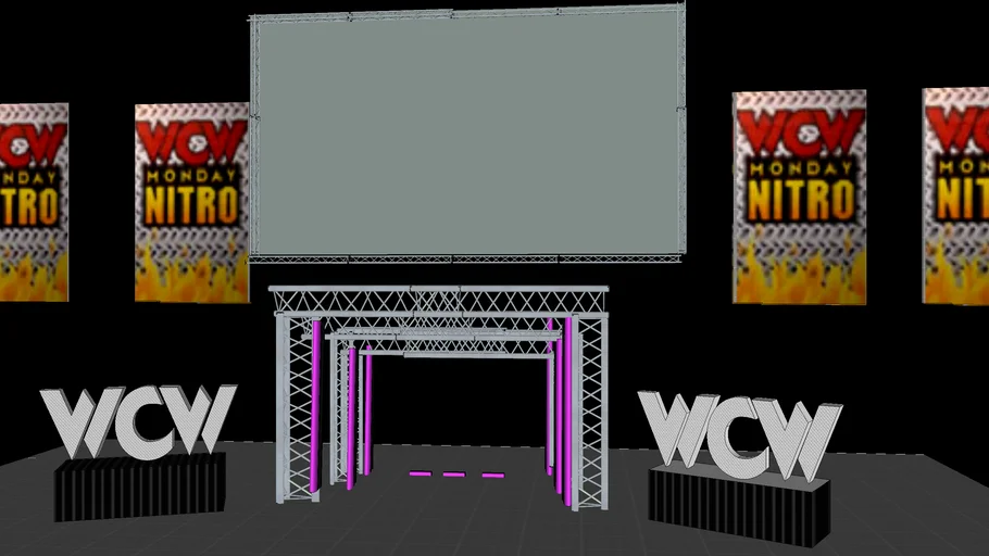 smackdown vs raw 2011 wcw stage remade | 3D Warehouse