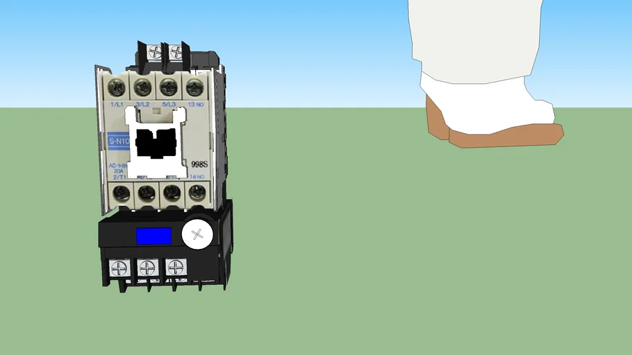 Contactor S-N10 & Overload Relay TH-N12 | 3D Warehouse