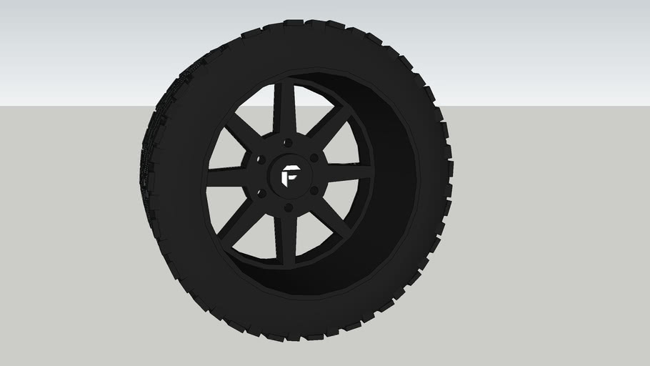 Fuel Forged FF09 Wheels Wrapped in Nitto Terra Grapplers | 3D Warehouse