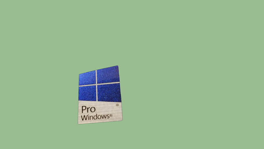 Windows 10 Pro Sticker | 3D Warehouse