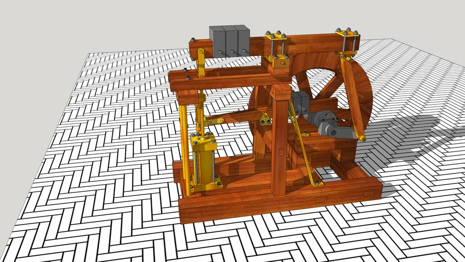 Wooden Beam Engine Model | 3D Warehouse