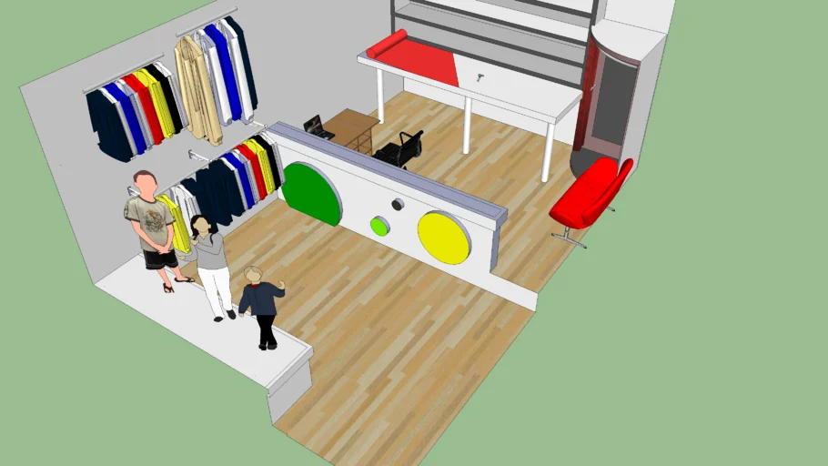 shop fit out | 3D Warehouse