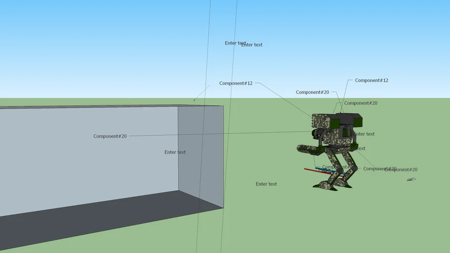 Mech with componites and a garage | 3D Warehouse