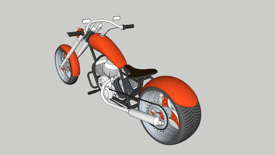motorcycle chopper | 3D Warehouse