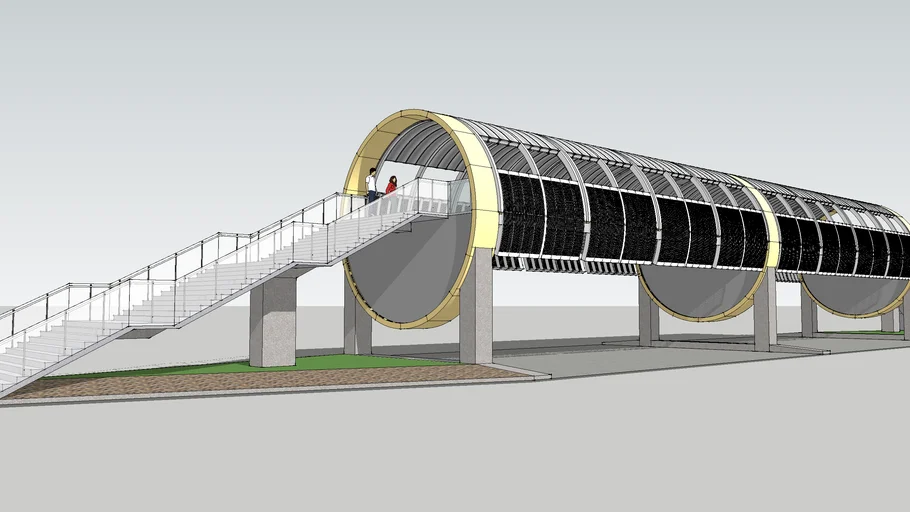 CIRCULAR FOOT BRIDGE | 3D Warehouse