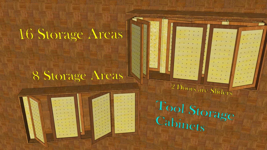 Tool Cabinet 2 Tool Storage Cabinets | 3D Warehouse