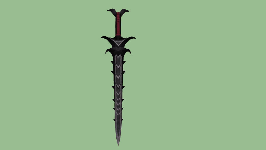 black 2h sword - The RunEscape (converted by Hakan) | 3D Warehouse