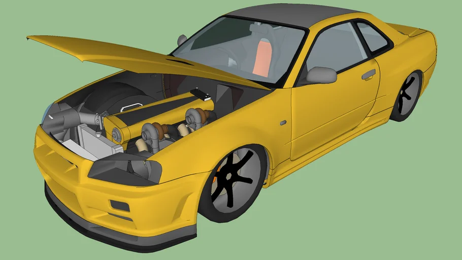 Nissan Skyline GTR r34 | 3D Warehouse
