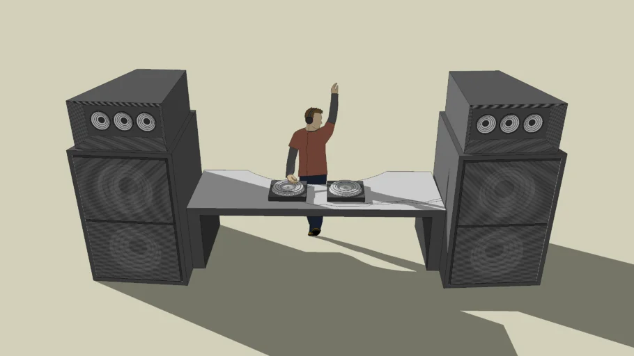 Dj table, boxen, Dj | 3D Warehouse