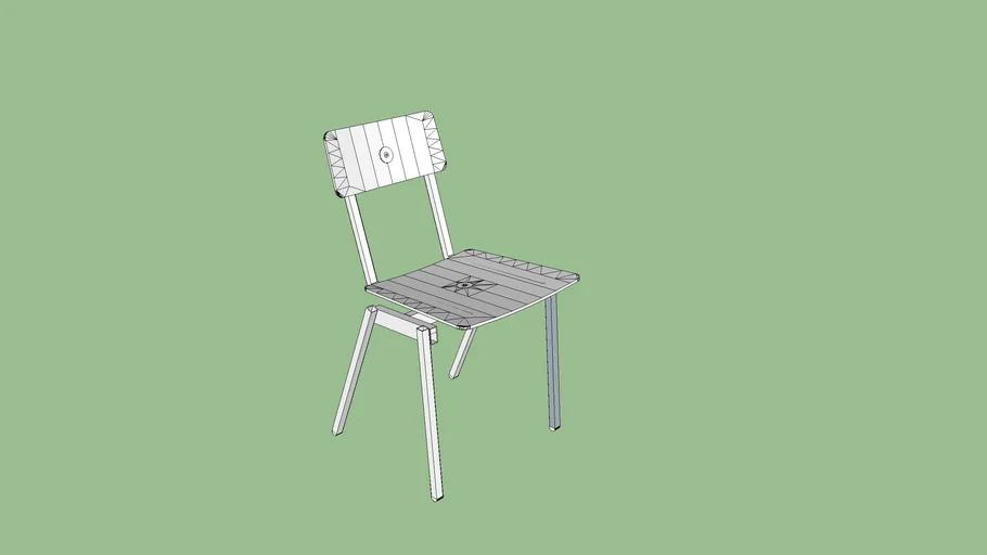 Made in the Workshop stackable chair | 3D Warehouse