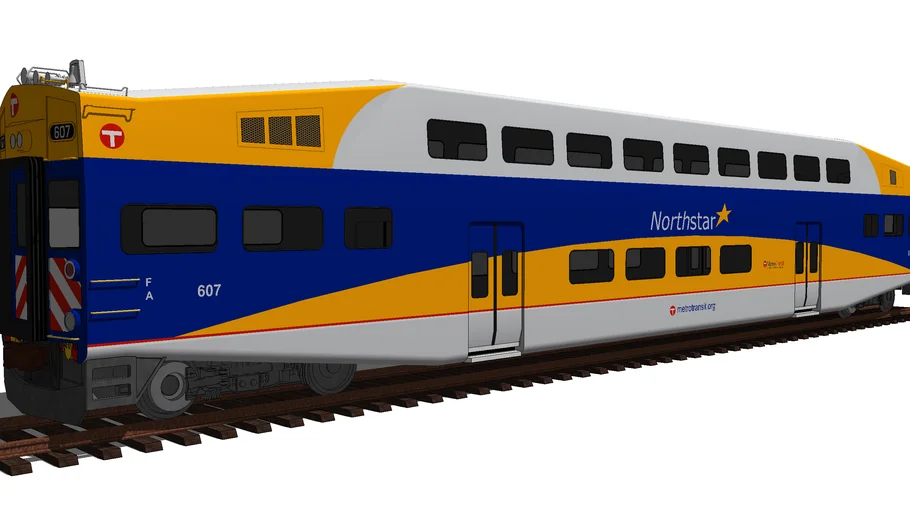 Bombardier Bi-Level Cab Car (Northstar) | 3D Warehouse