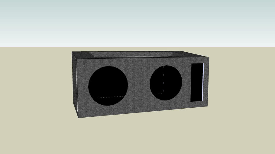 CUstom Built Subwoofer Box (Idea not concrete) | 3D Warehouse