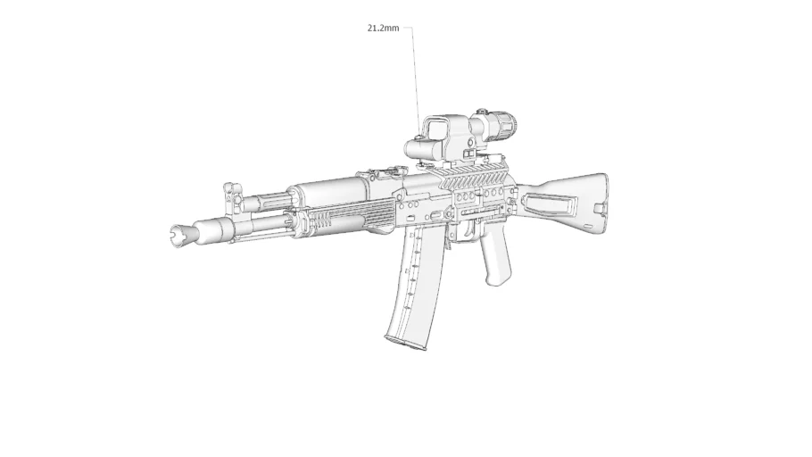 【TARKOV】AK-102 3D MODEL | 3D Warehouse