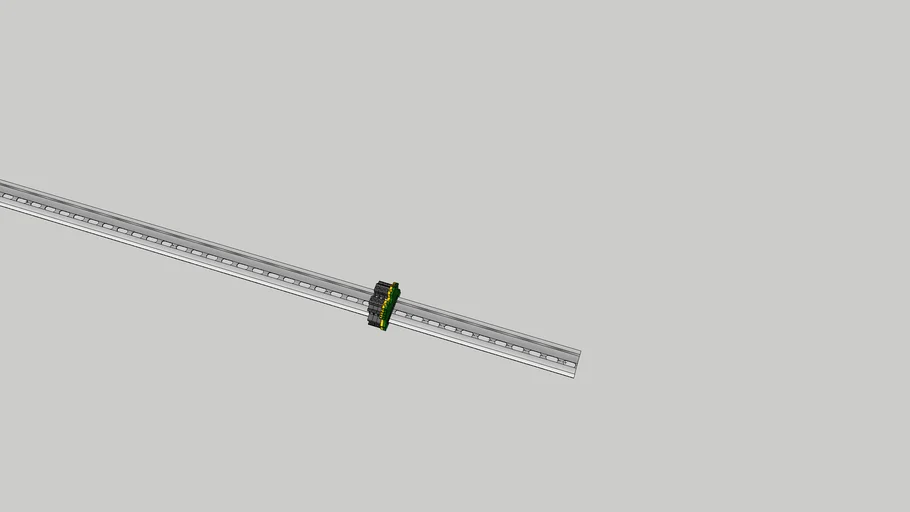 DIN Rail Terminal | 3D Warehouse