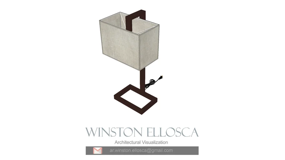 Square Table Lamp | 3D Warehouse