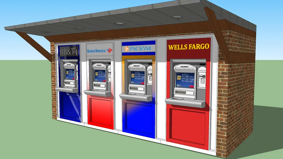 Modern ATM Kiosk | 3D Warehouse