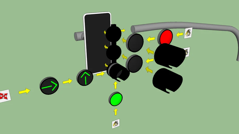 Traffic lights | 3D Warehouse