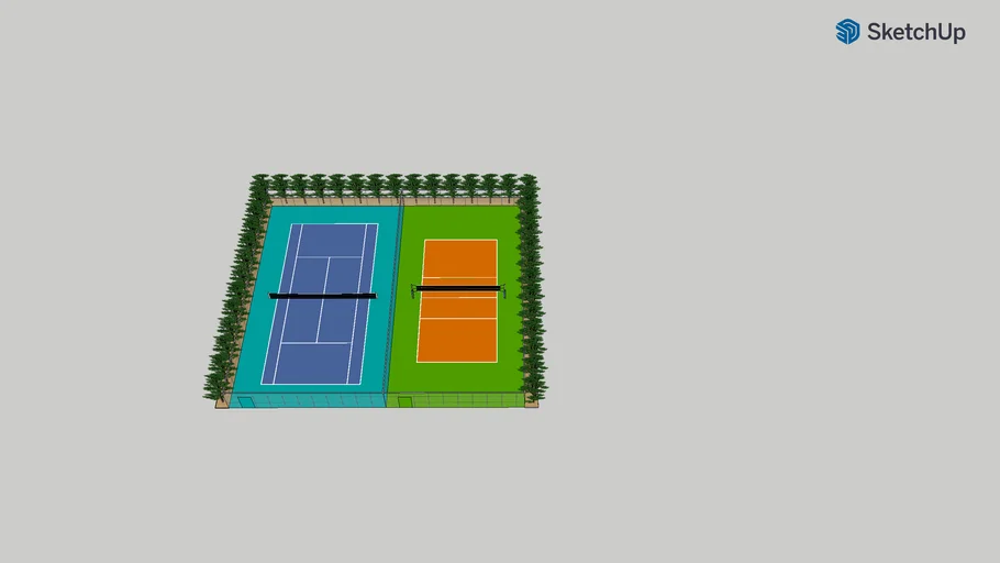 Volleyball and Tennis courts | 3D Warehouse