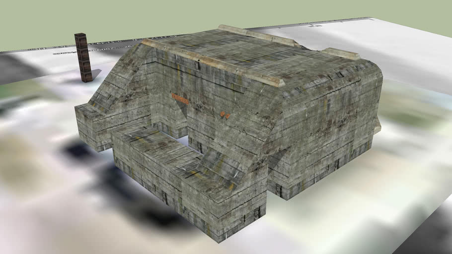 Defensive Bunker R667 - Les Moulins | 3D Warehouse