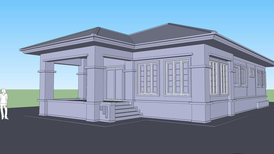 One-story house | 3D Warehouse